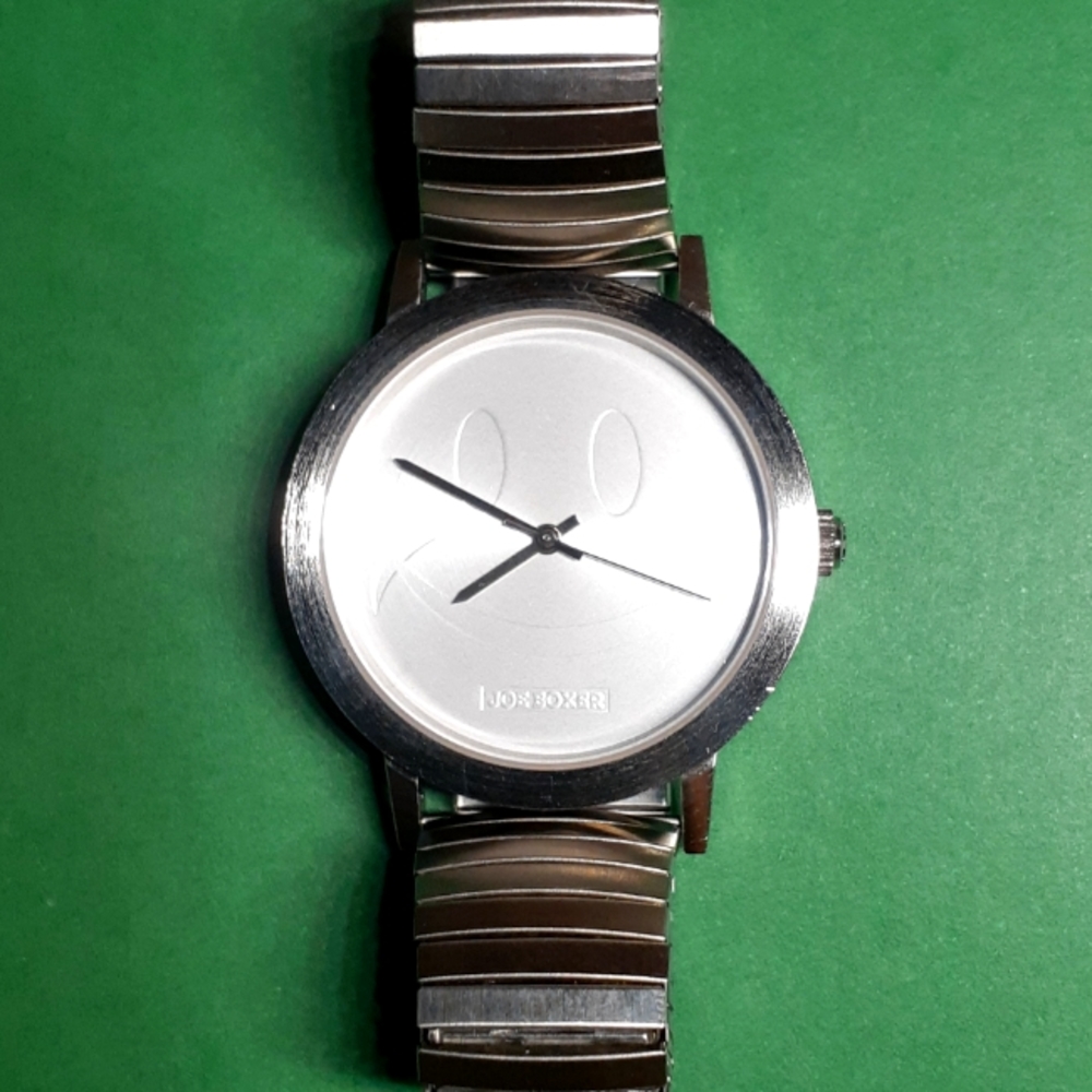 Vintage Joe Boxer Watch Smiley Face Stainless Steel S… - Gem